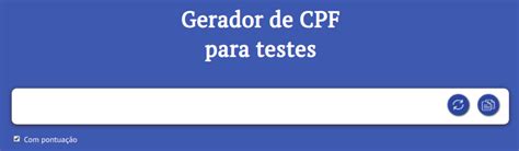 Gerador CPF Com e Sem pontuação grátis de forma prática