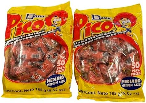 Amazon Com Pico Diana Mediano Mexican Candy Sour The Original Orange Flavor Hot Candy