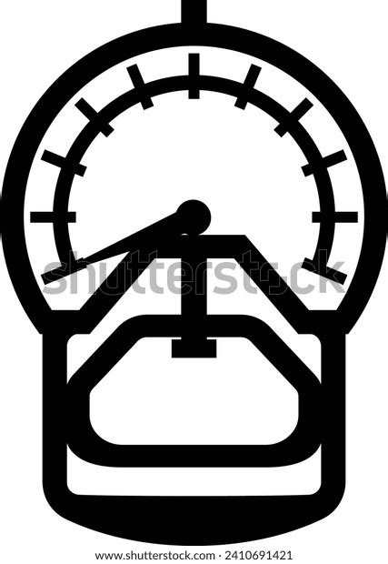 Simple Analog Grip Dynamometer Monochrome Iconmeasuring Stock Vector Royalty Free 2410691421