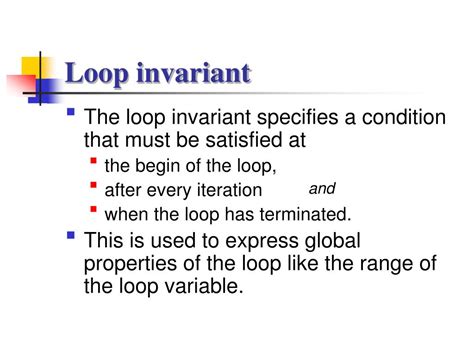 Ppt Loop Variant And Invariant Powerpoint Presentation Free Download