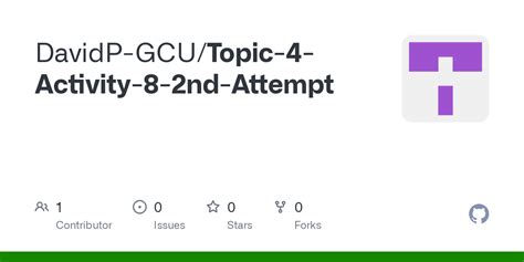 Github Davidp Gcutopic 4 Activity 8 2nd Attempt