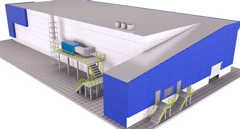 Logistics Building 3d Model 59 3ds Obj Fbx Max Free3d