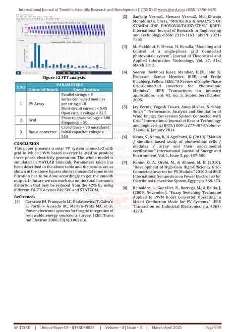 Analysis And Simulation Of Solar Pv Connected With Grid Accomplished