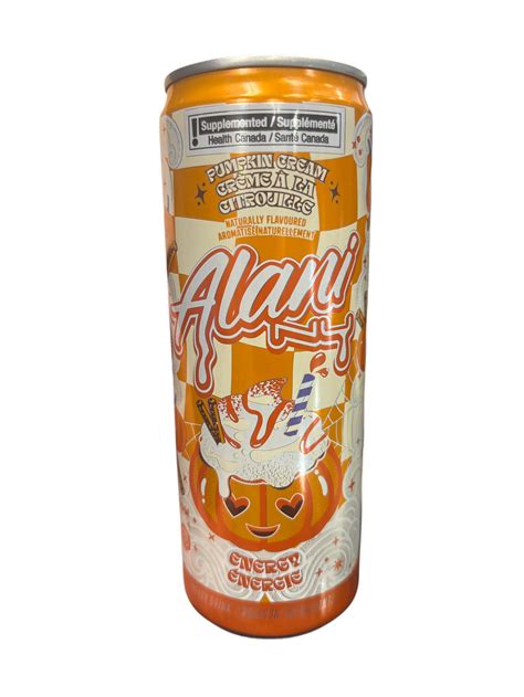 Alani Nu Pumpkin Cream Energy Drink 355ml Halloween Exclusive Canada