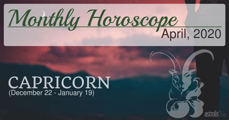 Capricorn Monthly Horoscope
