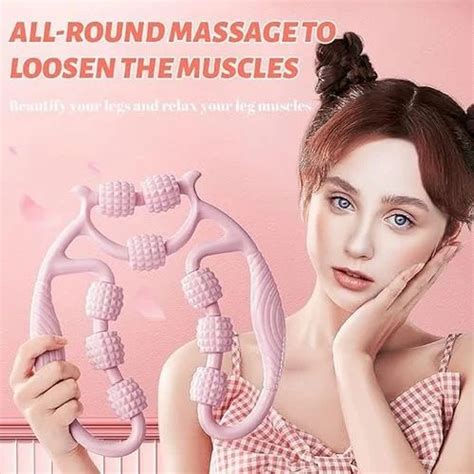 U Shape 9 Wheels Muscle Roller Massager Relax Tight Muscles Massage
