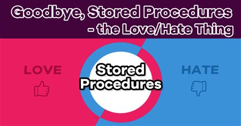 Goodbye Stored Procedures The Lovehate Thing Esproc Spl Official