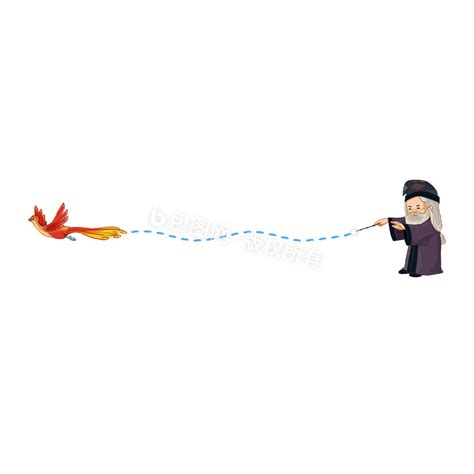 万圣节巫师分割符动图下载 包图网