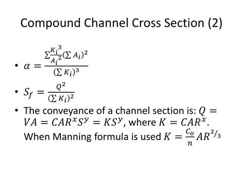PPT Equivalent Manning Constant PowerPoint Presentation Free