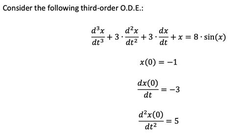 Solved Solve The Following Third Order ODE Using Method Of Chegg