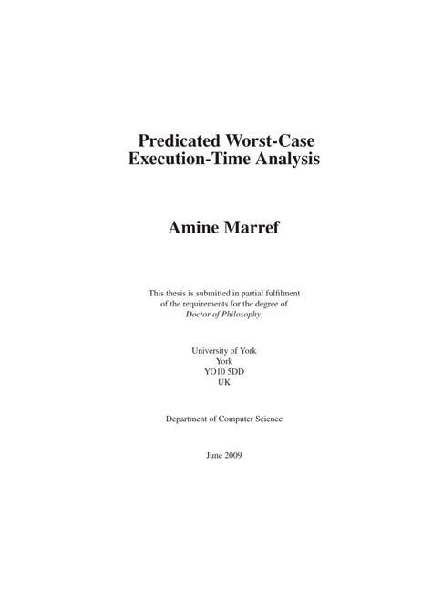 Pdf Predicated Worst Case Execution Time Analysis