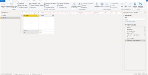 Insérer un script Python dans Power BI MYPE