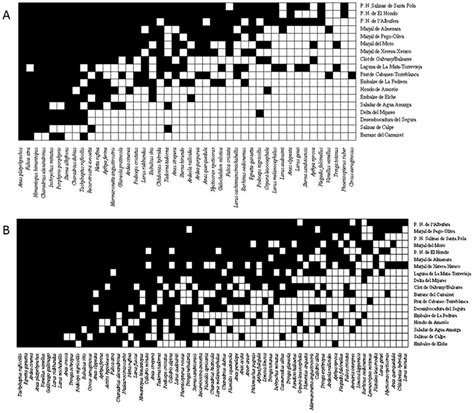Overall Nestedness Of The Waterbird Metacommunity Graphical