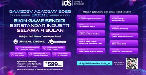 Siap Jadi Game Developer Ids Gamedev Academy 2026 Sudah Dibuka