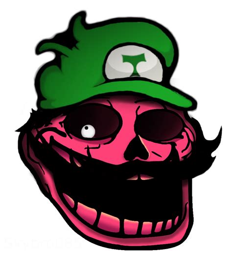 I Hate You Luigi But Trollface Remade By Skybro085 On Deviantart