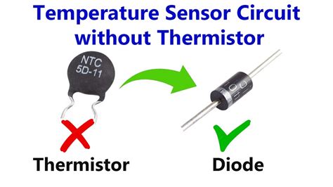 How To Make Temperature Sensor Circuit Without Thermistor Youtube