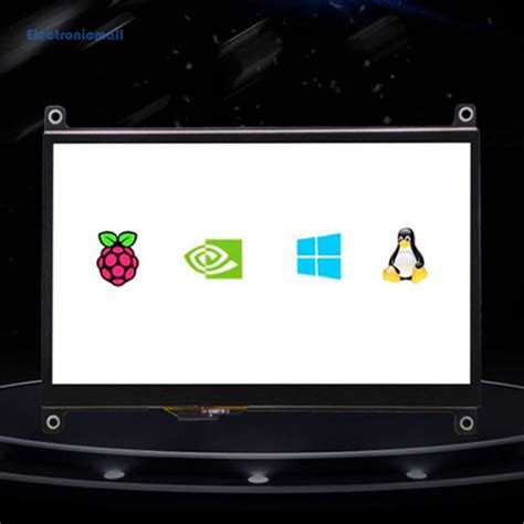 7 นิ้ว Ips หน้าจอสัมผัสจอแสดงผลแบบพกพาสะดวกแบบพกพาสําหรับ Raspberry Pi Electronicmall01th