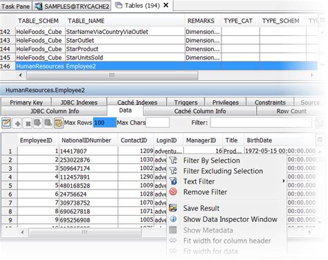 Tablebrowser