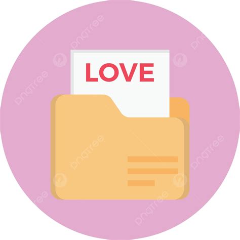 Love Folder Vector Information Isolated Vector Vector Information Isolated Illustration