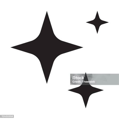 흰색 바탕에 반짝 스타 아이콘입니다 플랫 스타일입니다 반짝 스타 웹 사이트 디자인 로고 Ui 애플 리 케이 션에 대 한 아이콘