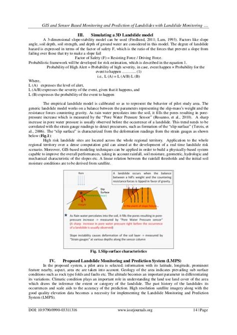 Gis And Sensor Based Monitoring And Prediction Of Landslides With Lan