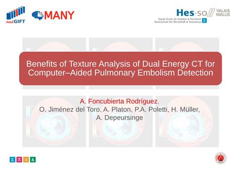 Pdf Benefits Of Texture Analysis Of Dual Energy Ct For Computer Aided