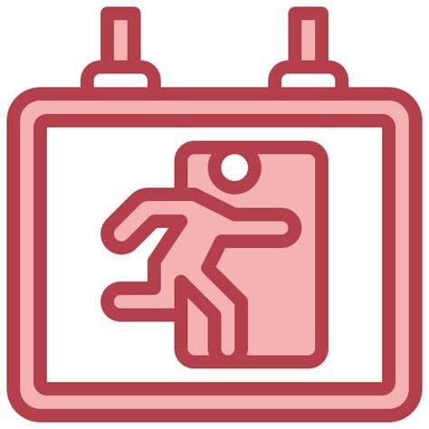 Exit Surang Red Icon