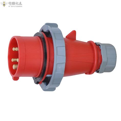 Typ300工业连接器5芯32a400v防水防尘防爆插头ip67工业欧标防水插头3pen 电蜂优选商城