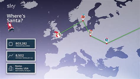 Much Loved Santa Tracker Returns To Sky On Millions Of Tvs And Boxes