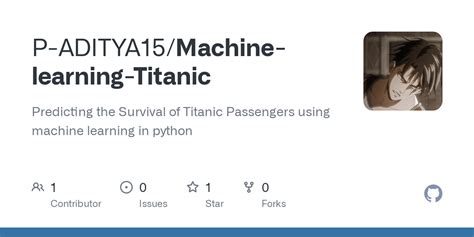 Github P Aditya15machine Learning Titanic Predicting The Survival Of Titanic Passengers