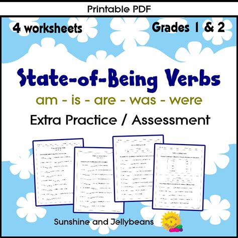 Action Verbs And Verbs Of Being Test 1 Reading Level 1 Preview