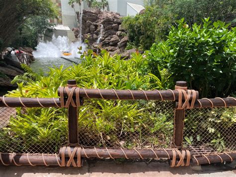 Construction Walls Down Revealing New Fencing Around Jurassic Park