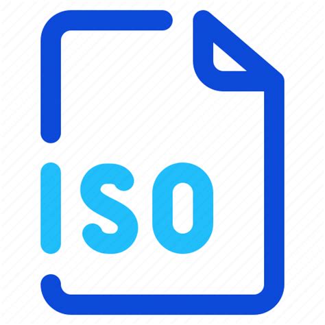 Iso File Format Extension Document Icon Download On Iconfinder