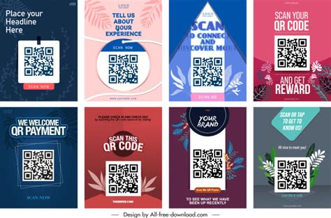 Qr Code Vectors Free Download Editable Ai Eps Svg Cdr Files