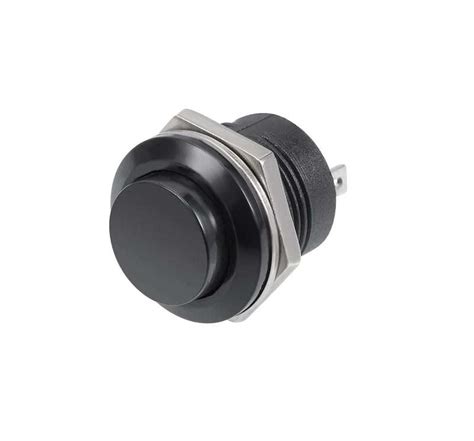 Black R13 507 Push Button Reliable 16mm Switch