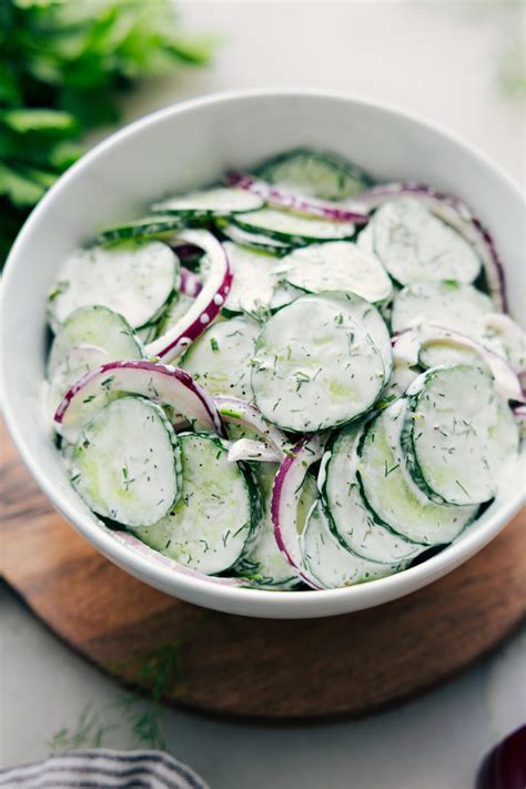 Best Creamy Cucumber Salad Recipe Chelseas Messy Apron