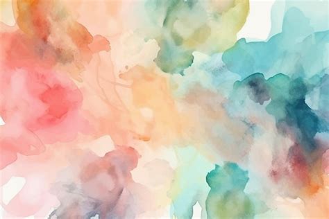 추상 부드러운 색상 파스텔 수채화 배경 프리미엄 벡터