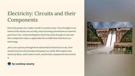 Electricity Circuits And Their Componentspdfsamyans Academy Notes3rd Chaptercuriosity Pdf