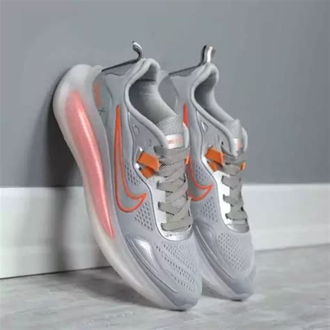 خرید و قیمت کتونی دخترانه نایک Speed X طوسی نارنجی بوتیک جینکس ارسال