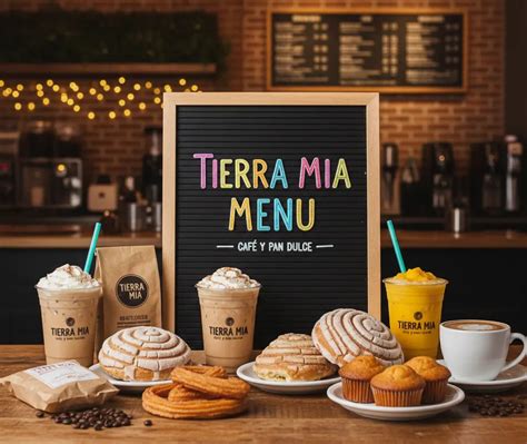 Tierra Mia Menu 2026 Drinks Coffee And Cafe Specials