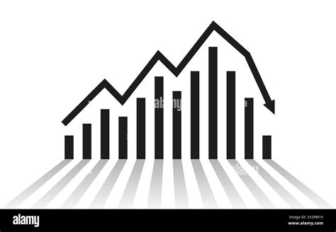Diagram With Recession And Bankruptcy Graph With Decrease Report