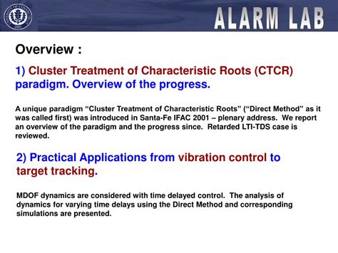 PPT ALARM LAB PowerPoint Presentation Free Download ID