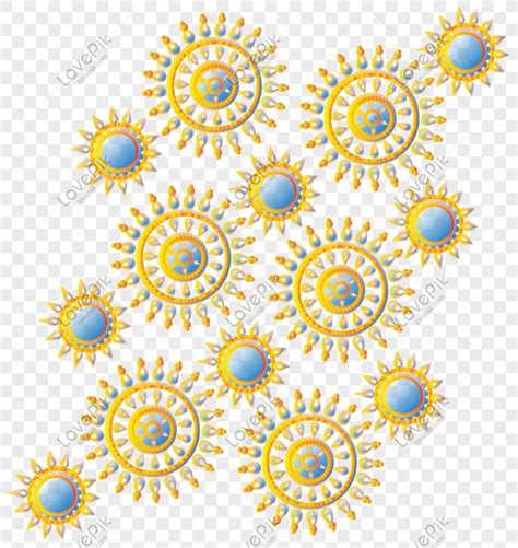 벡터 일러스트 레이 션 노란색 크리 에이 티브 장식 패턴 Png 일러스트 무료 다운로드 Lovepik