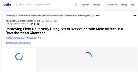 Improving Field Uniformity Using Beam Deflection With Metasurface In A