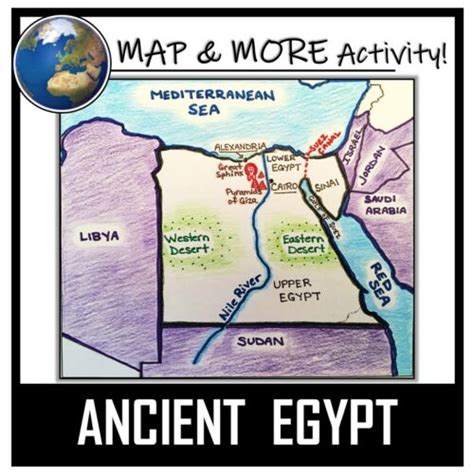 Egypt Map Activity Ancient Egypt Color And Label Classful