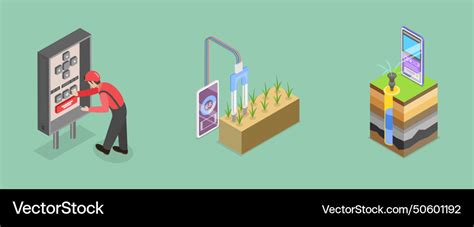 3d Isometric Flat Royalty Free Vector Image Vectorstock