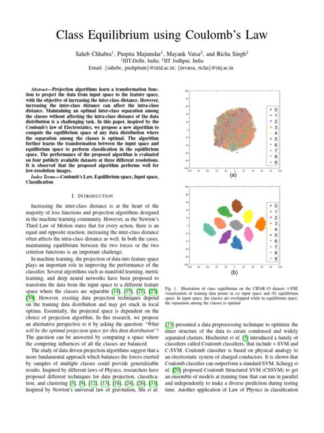 Class Equilibrium Using Coulombs Law Pdf Statistical