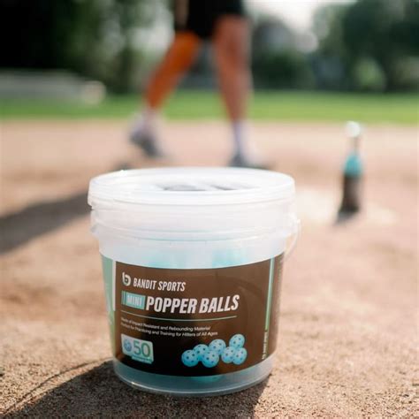 Mini Popper Balls Bucket 50 Balls Plate Crate