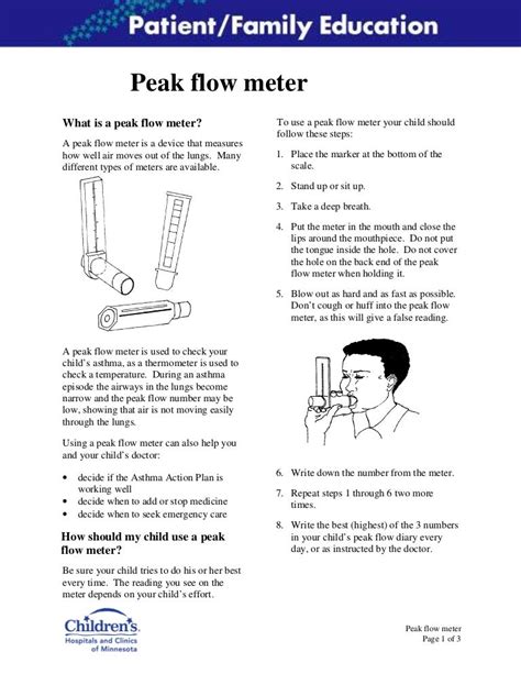 How To Use A Peak Flow Meter