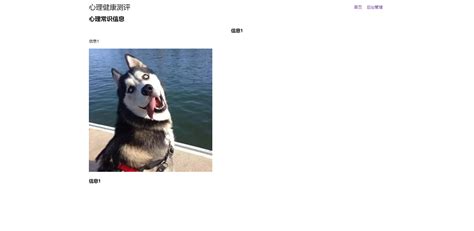 基于springbootvue的心理健康测试系统